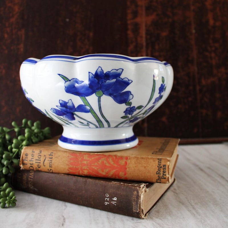 Delft Blue Planter - Etsy