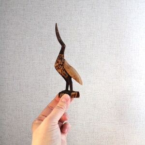 Vintage Hand Carved and Painted Bird Statue. - Etsy