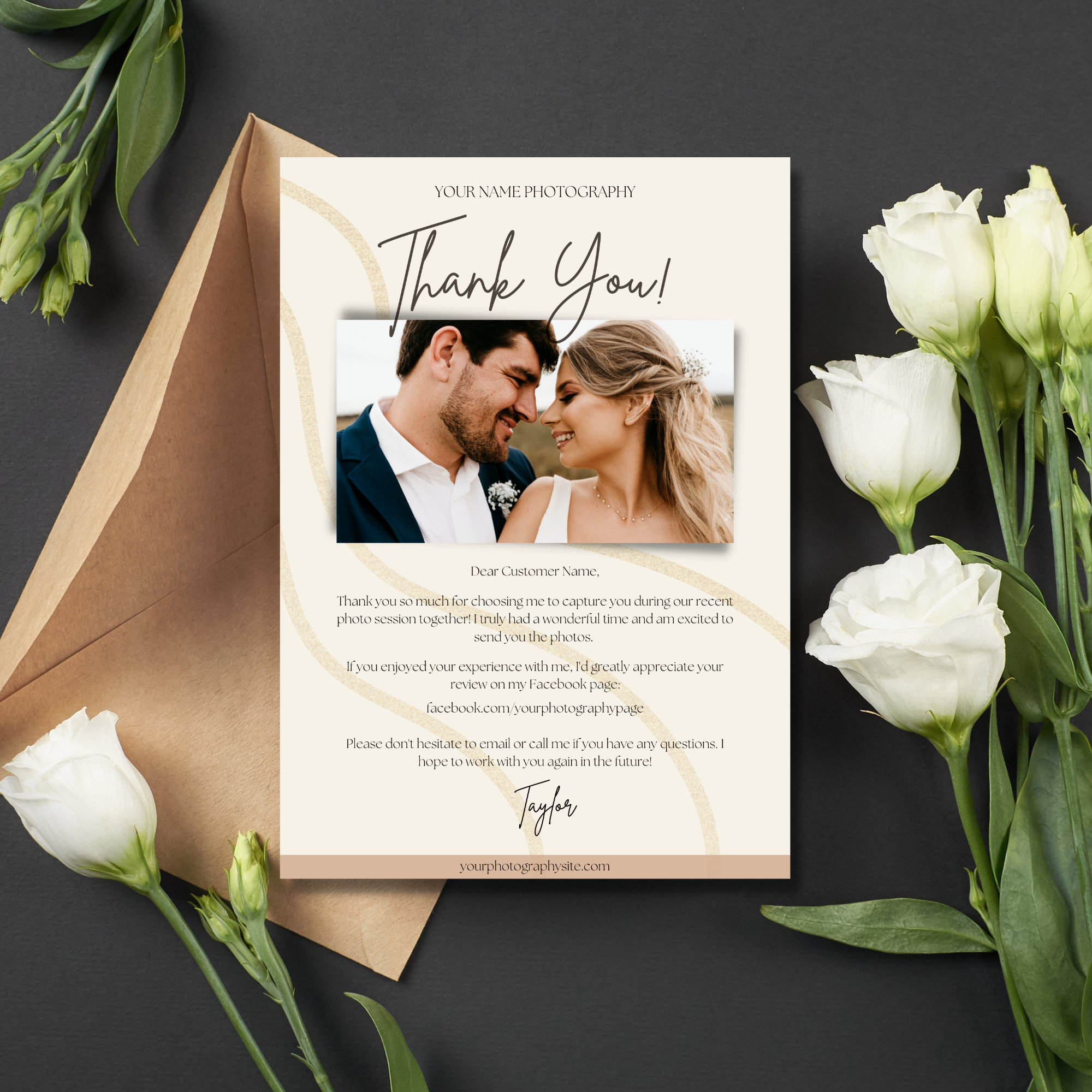 Thank You Email Templatecanva Templatebusiness - Etsy