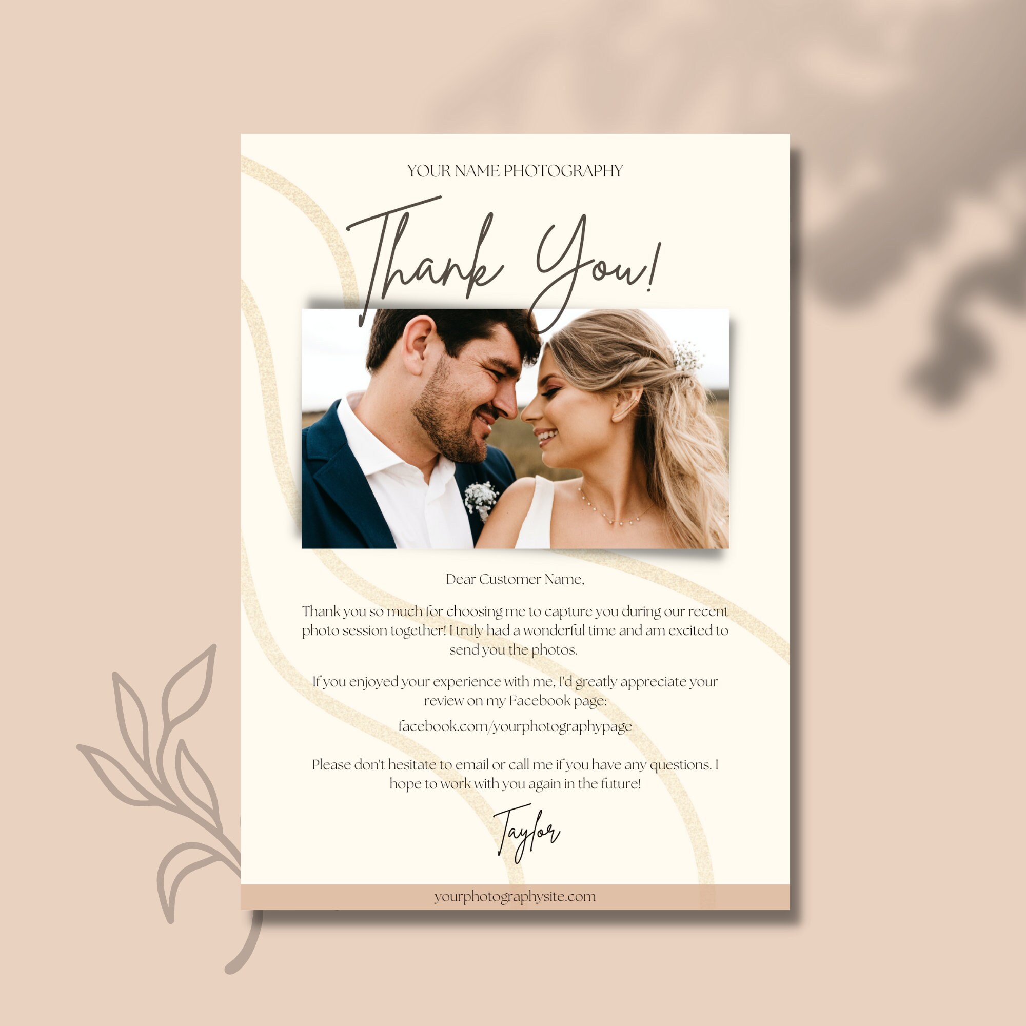 Thank You Email Templatecanva Templatebusiness - Etsy