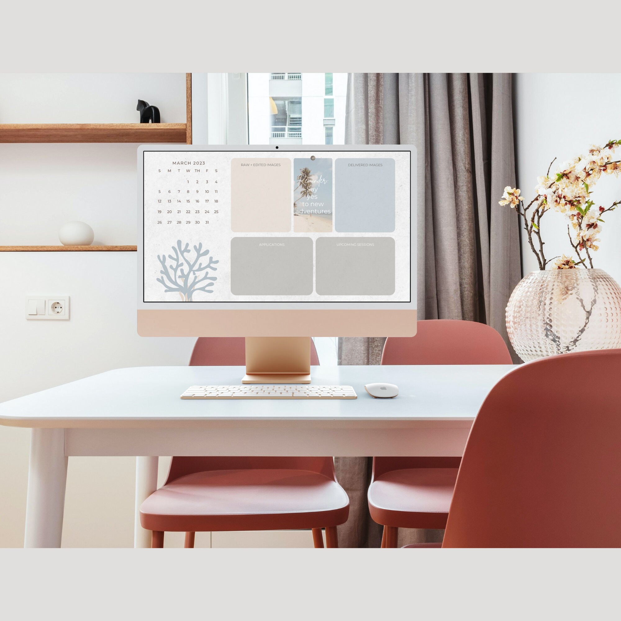 Minimalist Desktop Wallpaper Organizer Folder Iconscanva - Etsy Canada