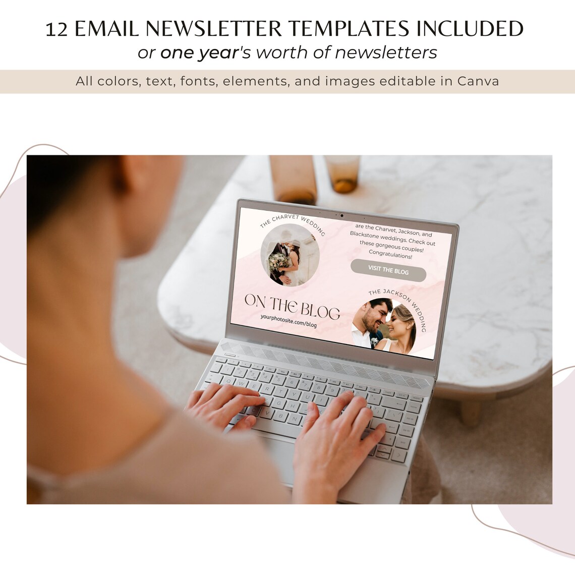Email Marketing Canva Template Bundlenewsletter - Etsy