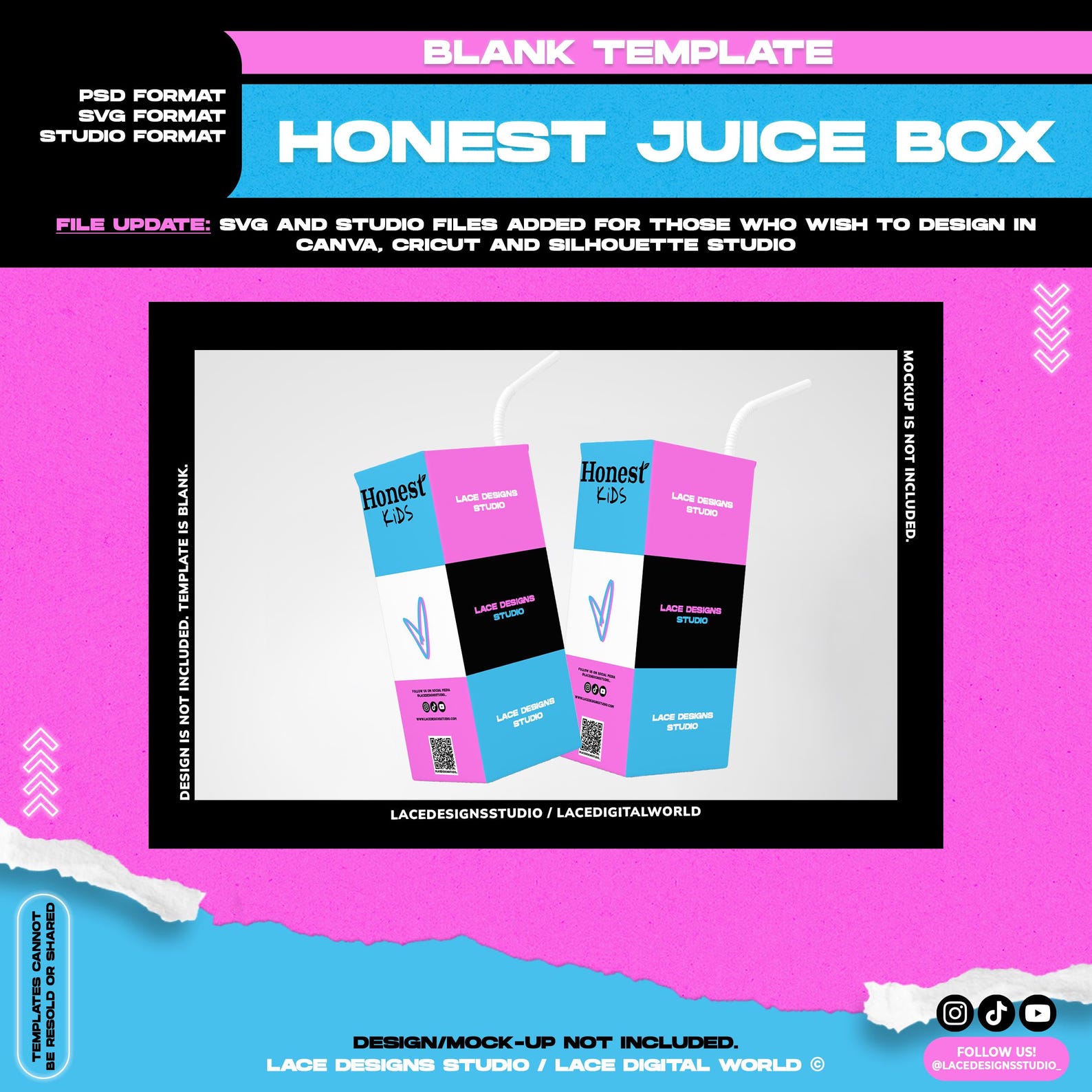 Juice Box Template, Honest Template, Honest Juice Box Template, PSD ...