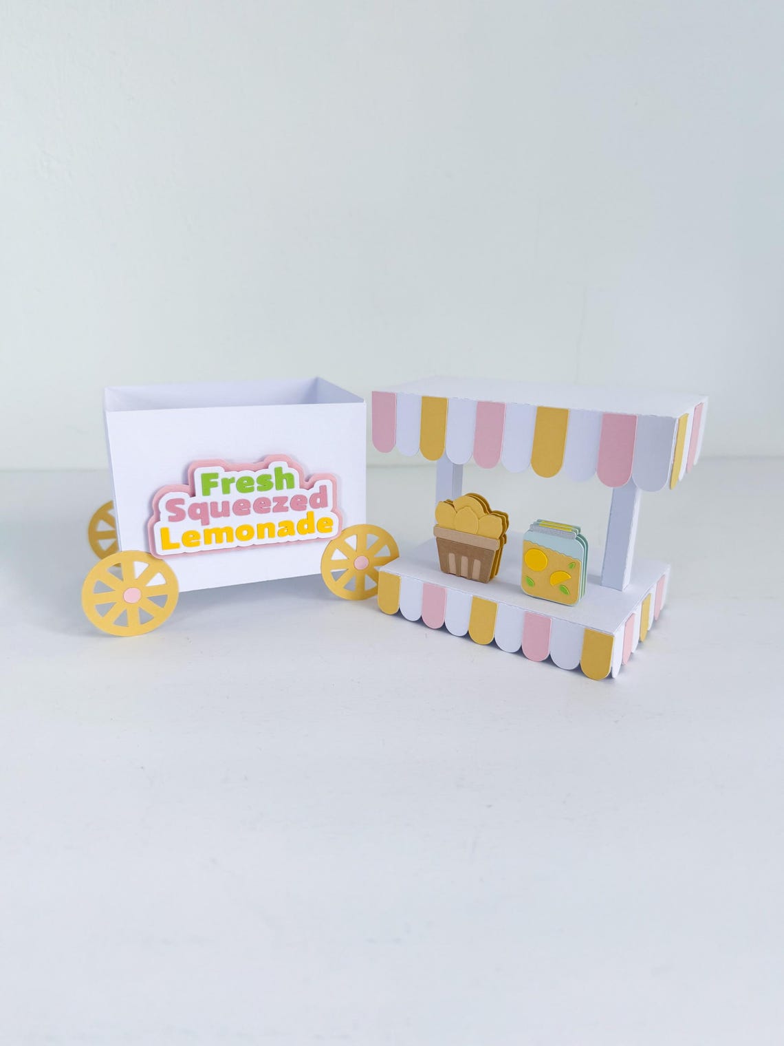 3D Lemonade Stand SVG, 3D Lemonade Cart, Dessert Cart 3D, Lemonade ...