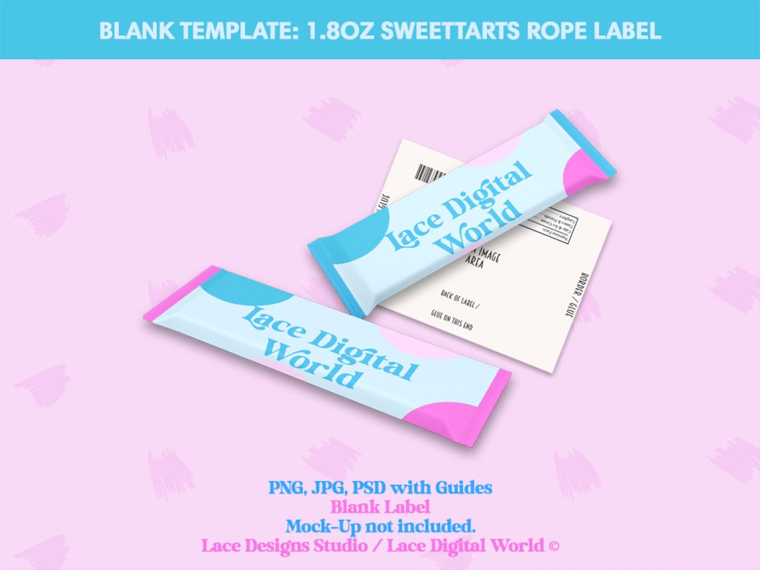 Rope Candy Template, Sweetarts Template, Sweettarts Template, Candy ...