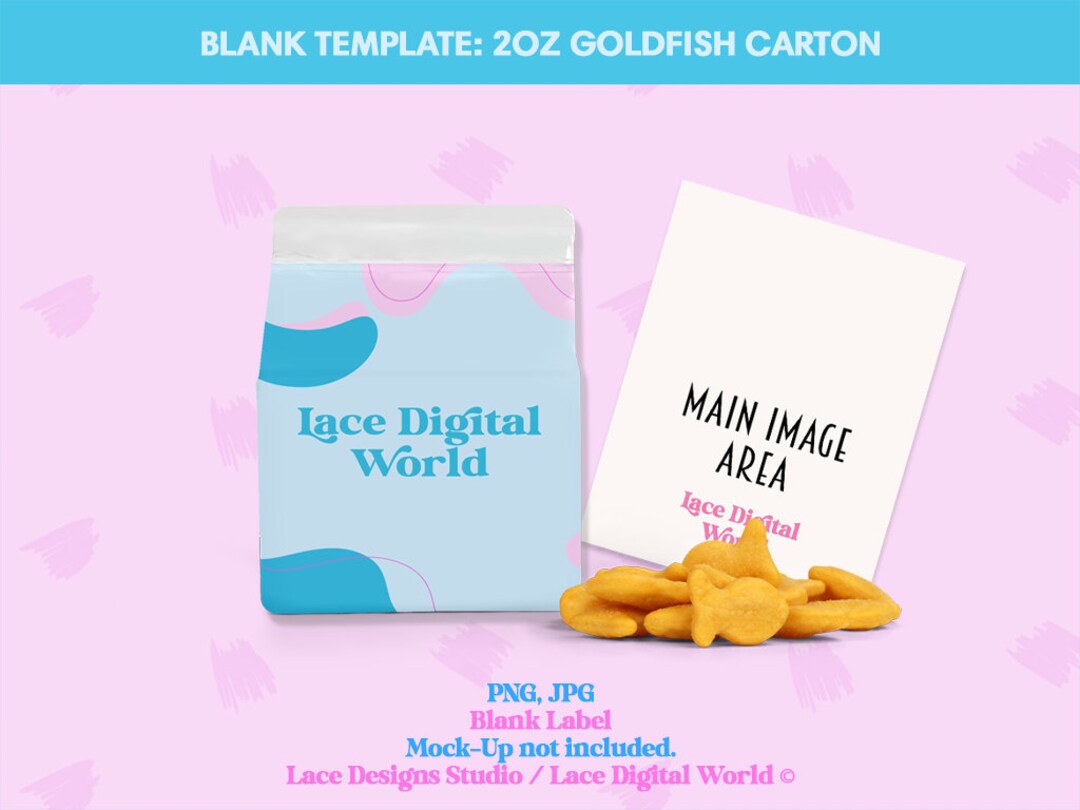 Goldfish Carton Sticker Template, Goldfish Template, Goldfish Template ...