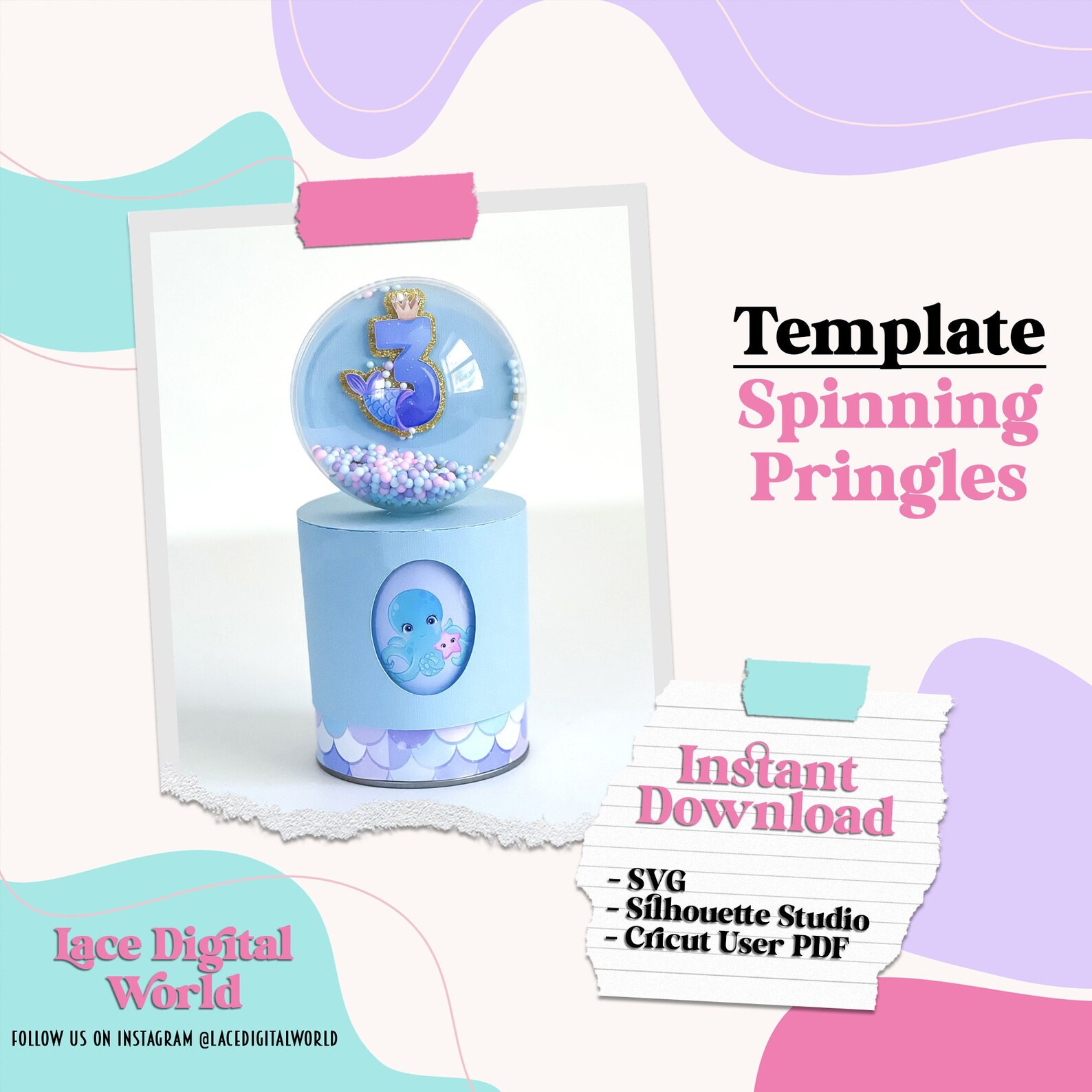 Pringles Template Rotating Pringles Spinning Pringles - Etsy Canada