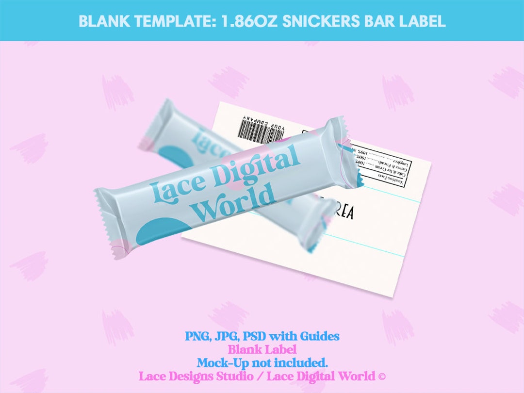 Snickers Bar Template, Chocolate Bar Template, Snickers Template, Snack ...