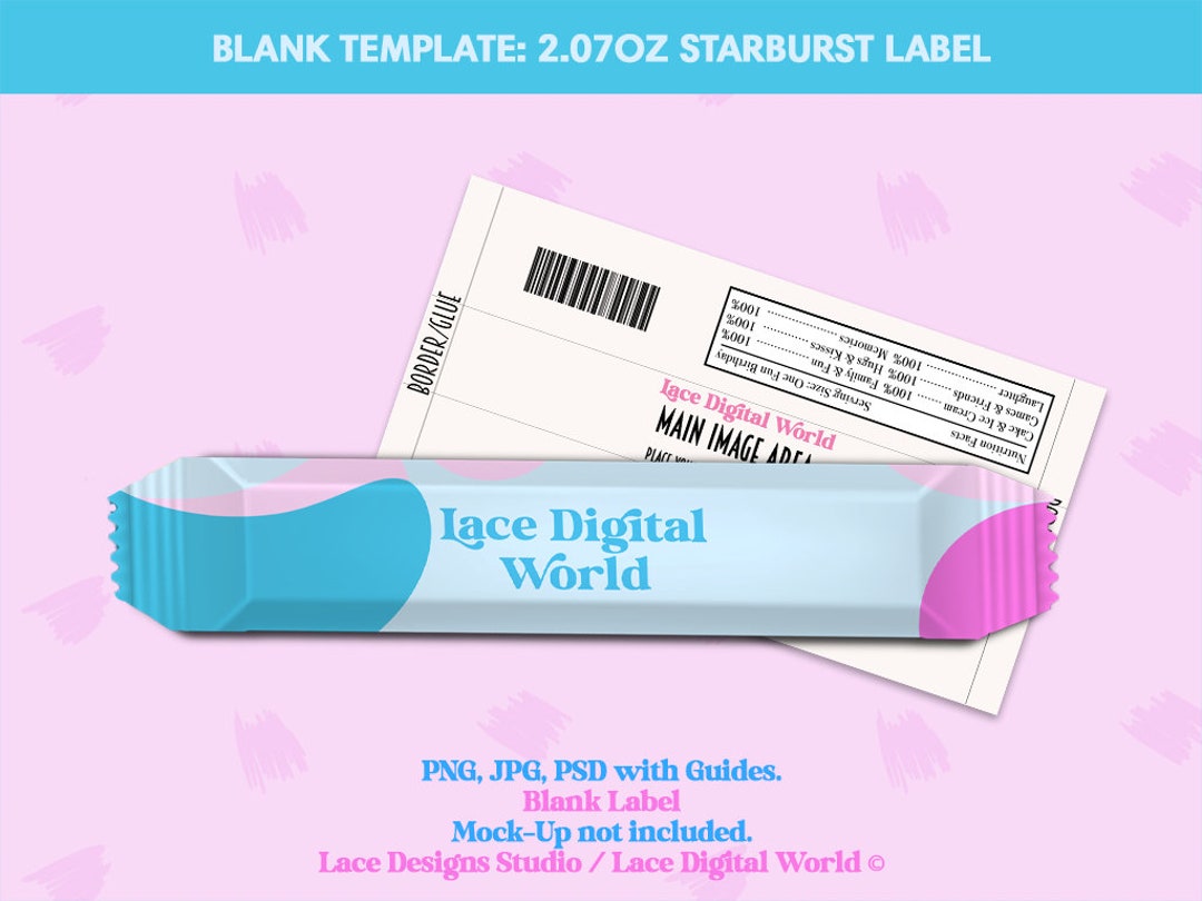 Starburst Template, Party Favor Templates, Photoshop Templates, Snack ...