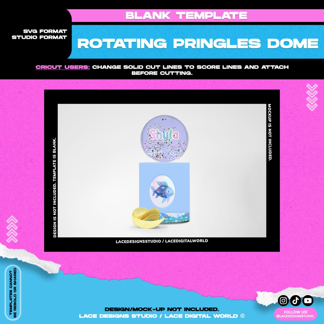 Pringles Template, Rotating Pringles, Spinning Pringles, Pringles SVG ...