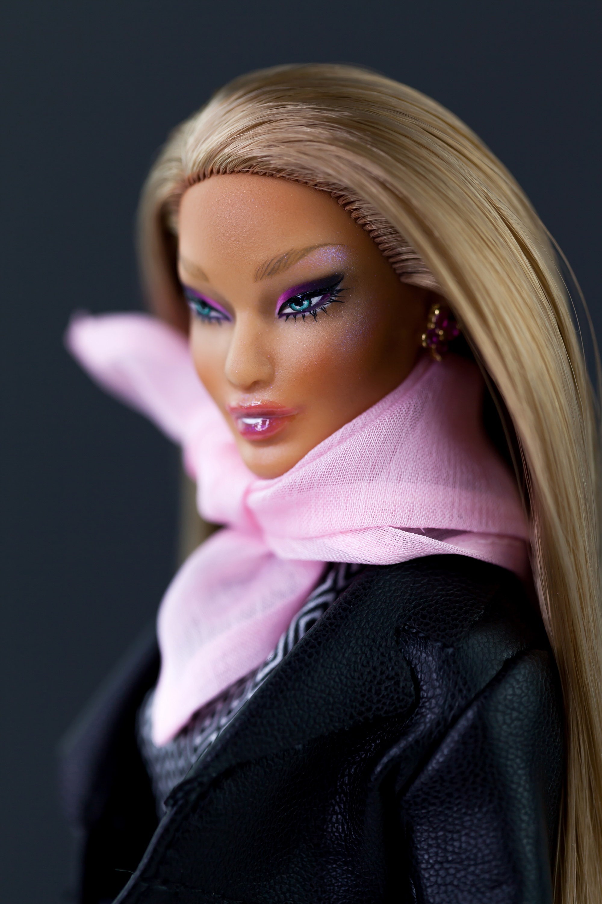 OOAK Mattel Barbie Custom Repaint Doll With Fashion Outfit #159 GRB51 ...