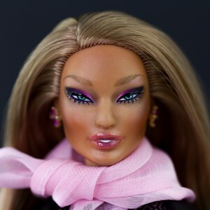 OOAK Mattel Barbie Custom Repaint Doll With Fashion Outfit #159 GRB51 ...