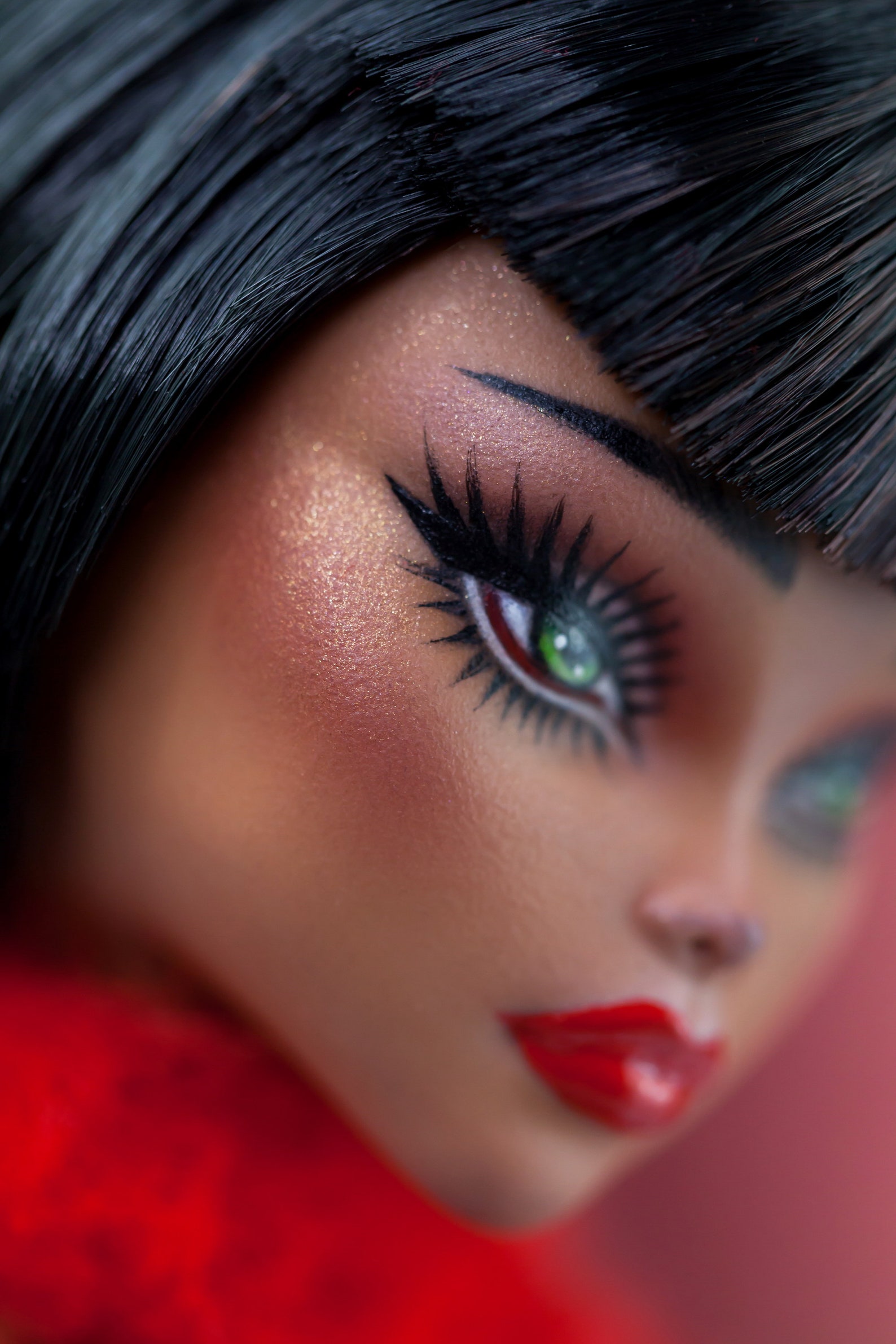 Monster High Cleo De Nile G1 Monochromatic Red Outfit OOAK Custom ...