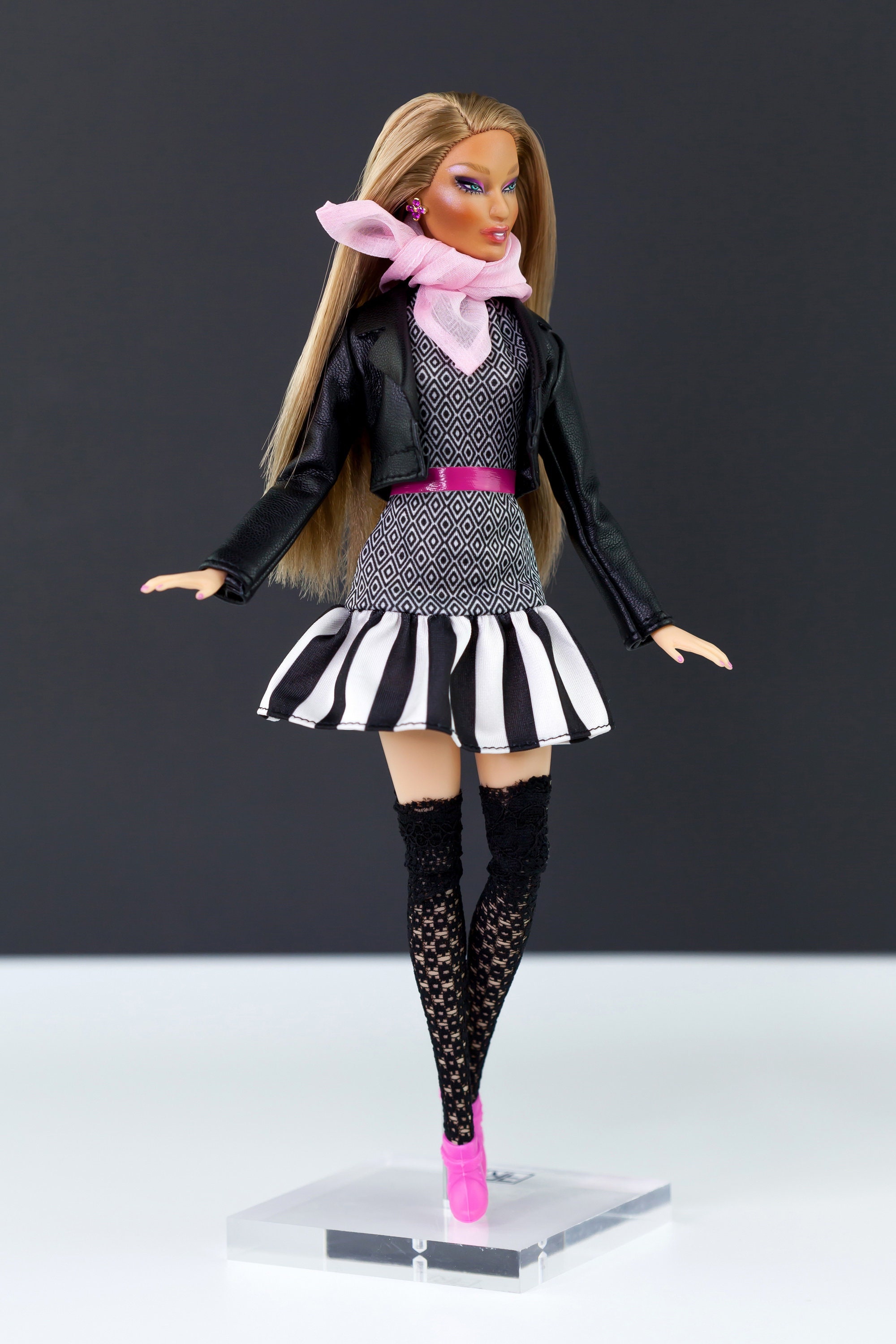 OOAK Mattel Barbie Custom Repaint Doll With Fashion Outfit #159 GRB51 ...