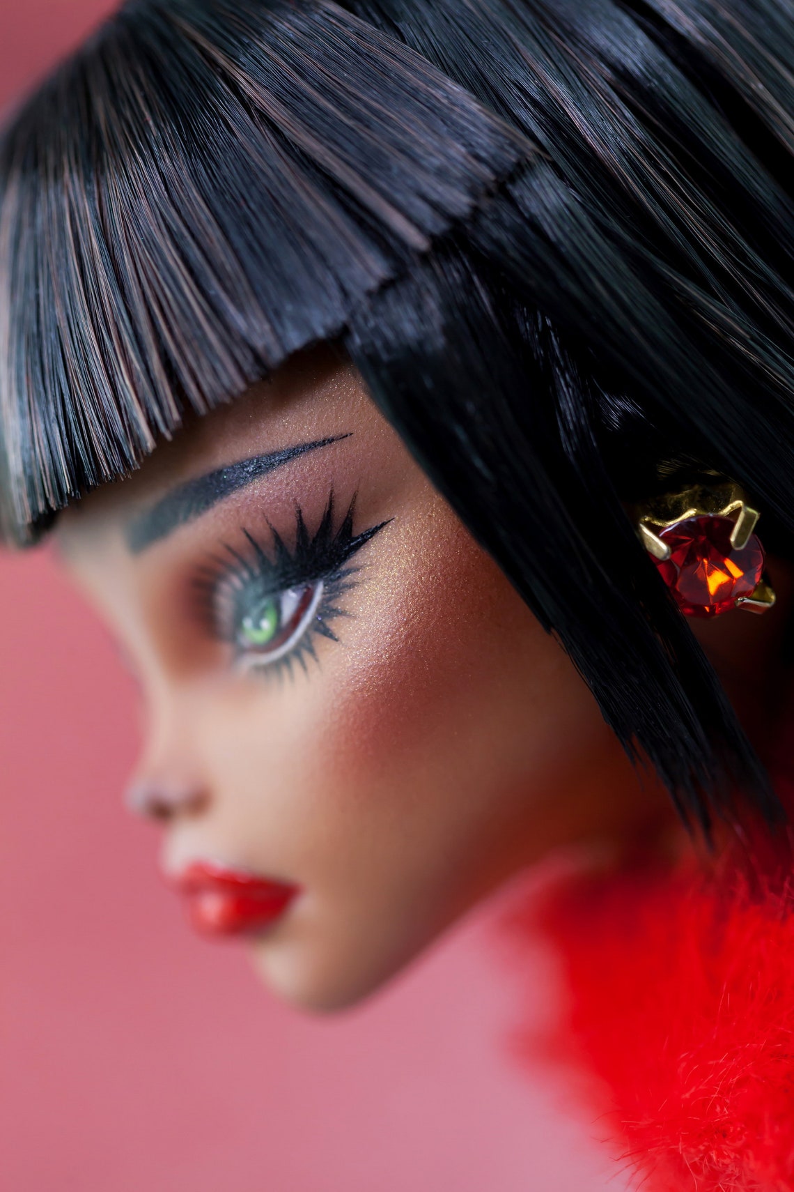 Monster High Cleo De Nile G1 Monochromatic Red Outfit OOAK Custom ...