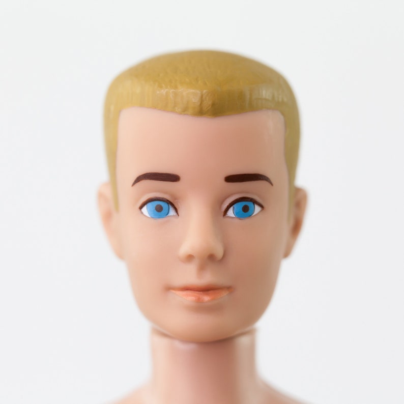 1960s Vintage Mattel Ken Doll Blonde Molded Hair Japan Barbie Boyfriend ...