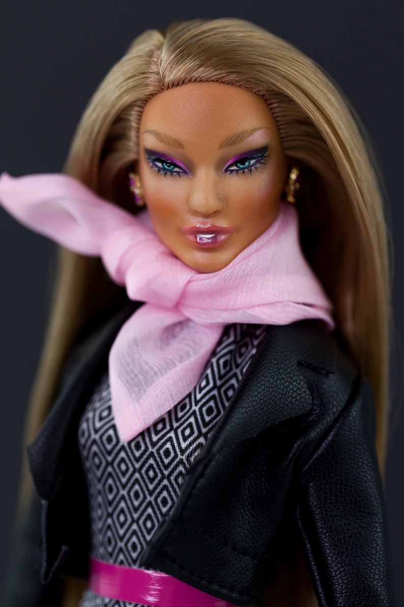 OOAK Mattel Barbie Custom Repaint Doll With Fashion Outfit #159 GRB51 ...