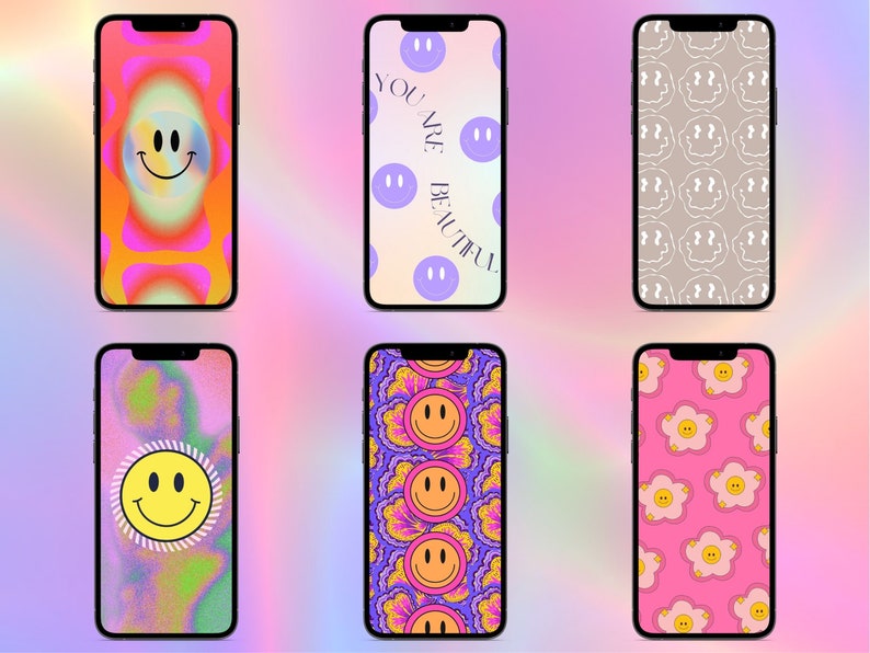 Cute Smiley Phone Wallpaper Pack : 16 Cute Fun Happy Background Designs ...