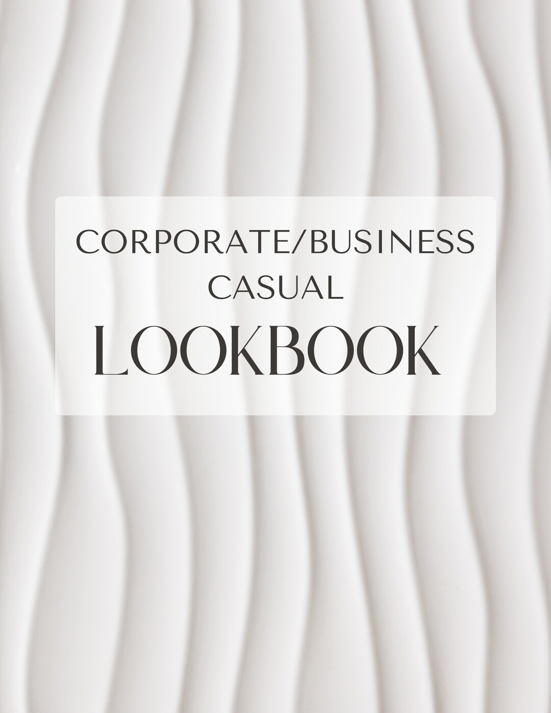 Corporate Outfits, Digital Download for 6 Outfits With Links, Digital ...