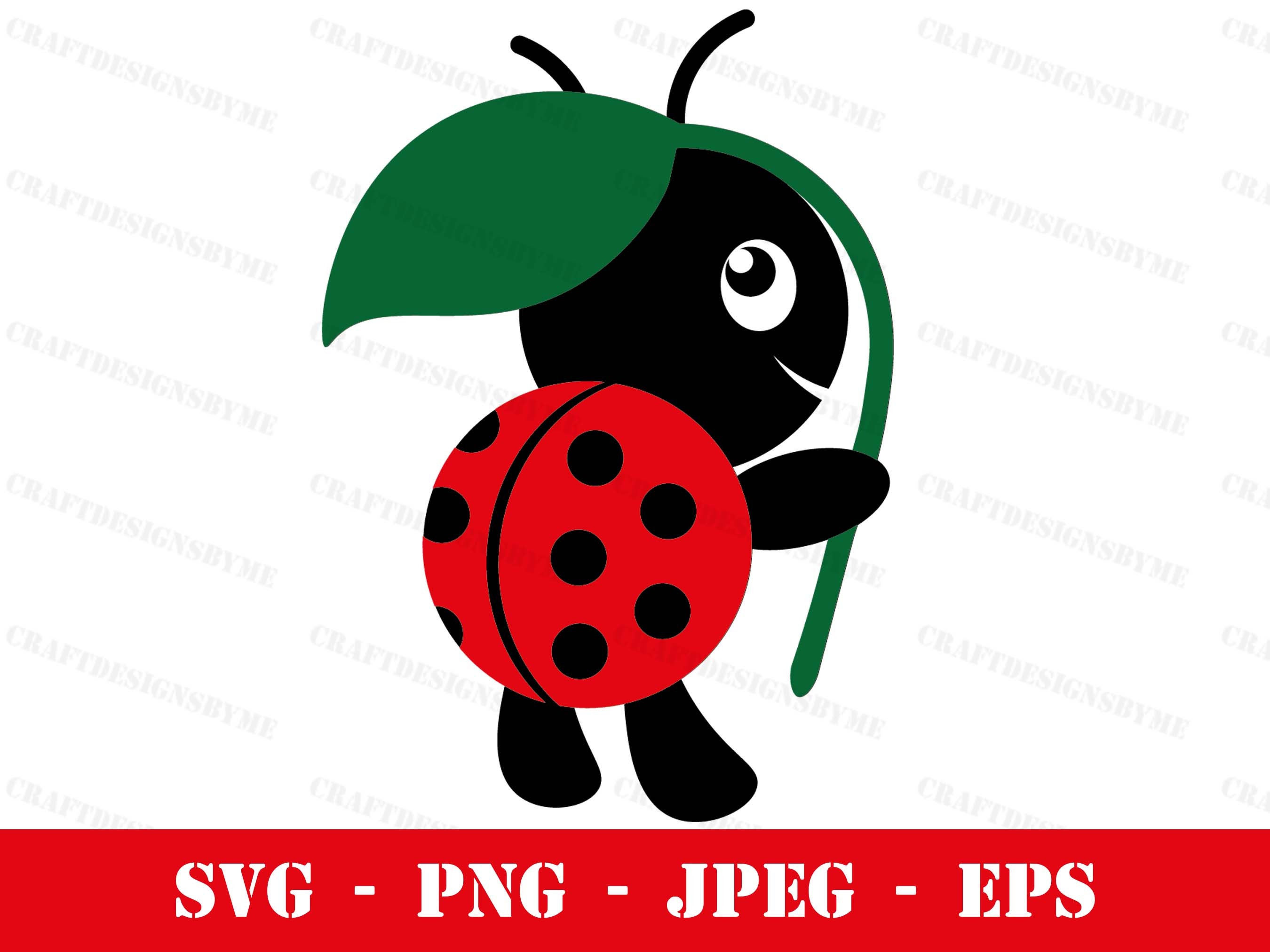 Ladybug Layered Svg - Png - Jpeg - Instant Download - Leaf - Cut File ...