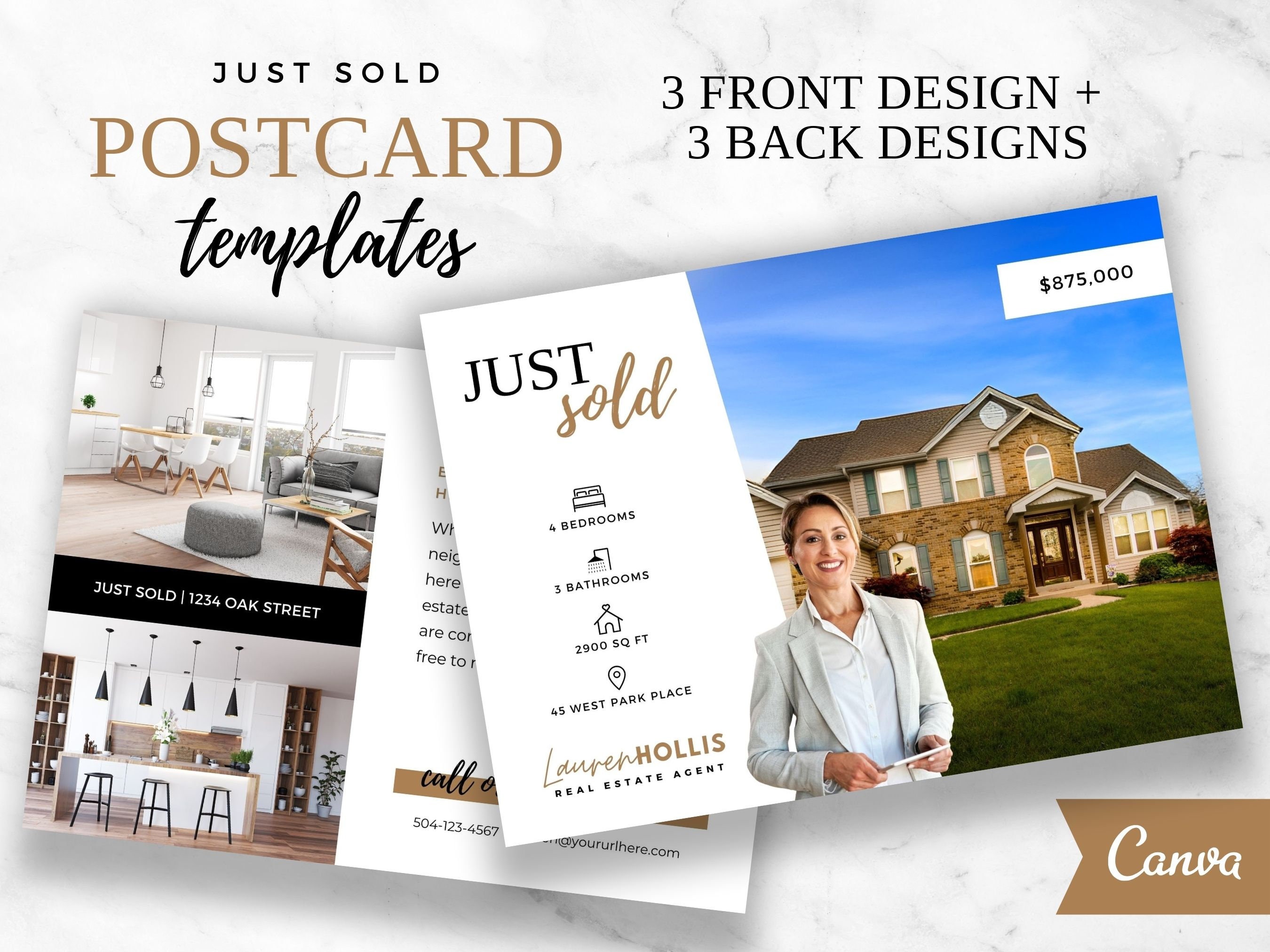 Just Sold Postcard, Real Estate Postcard, Just Sold Flyer, Realtor ...
