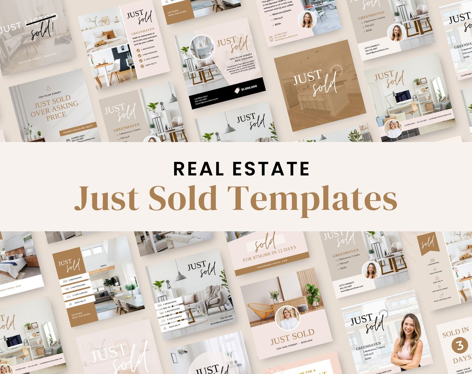 Just Sold, Real Estate Sold Template, Just Sold Template, Just Sold ...