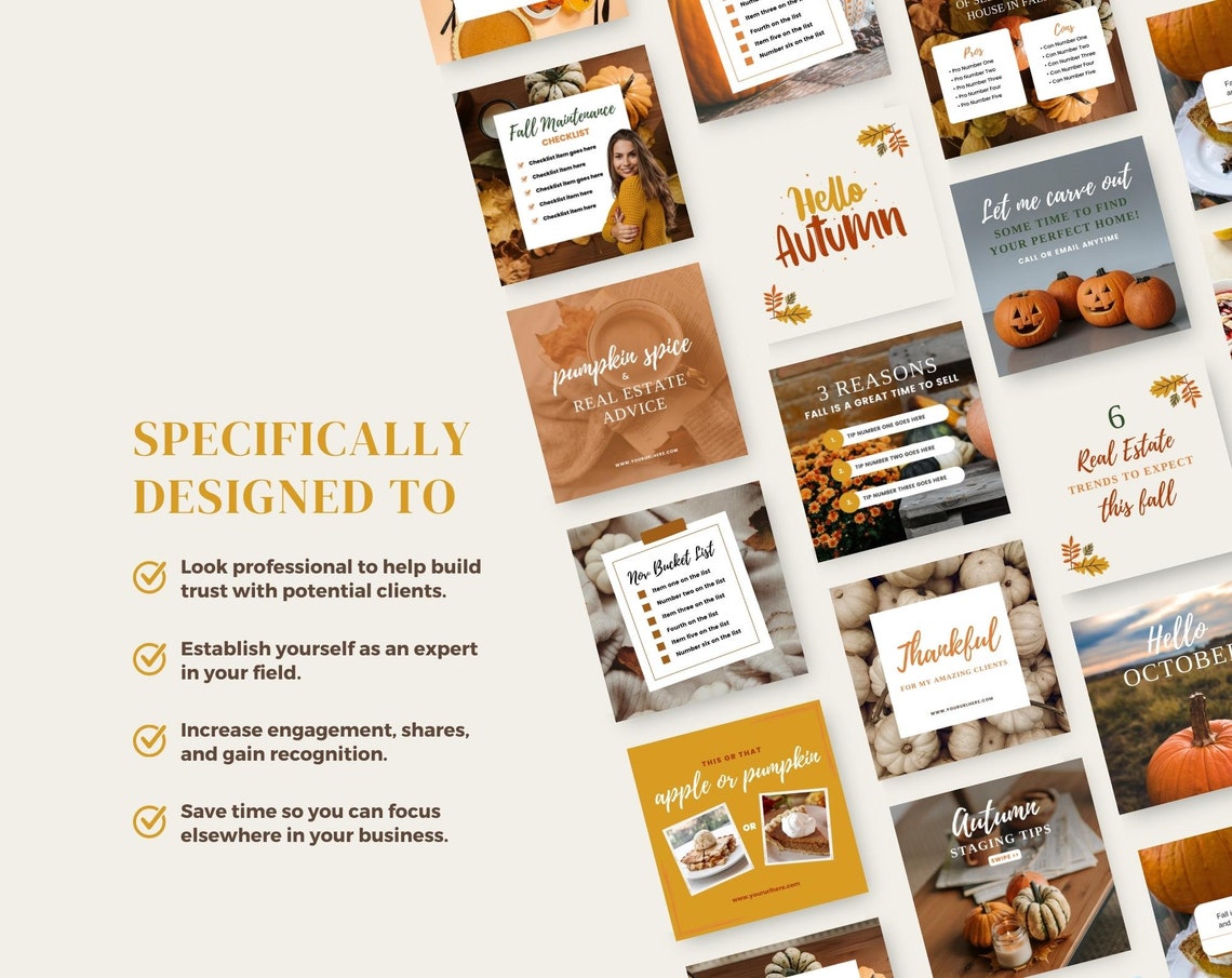 30 Fall Real Estate Instagram Posts, Funny Real Estate Posts, Autumn ...