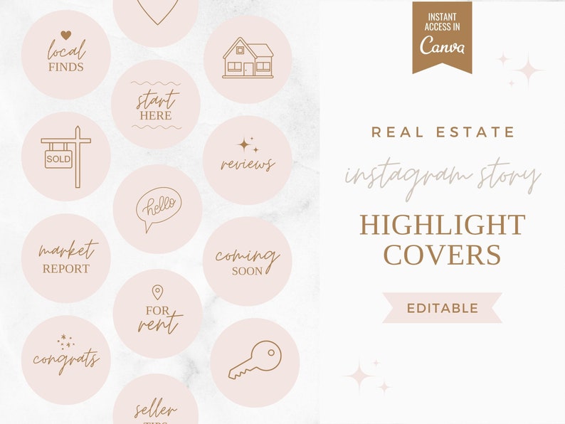 Real Estate Instagram Story Highlight Covers, Instagram Highlights ...