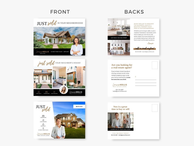 Just Sold Postcard, Real Estate Postcard, Just Sold Flyer, Realtor ...