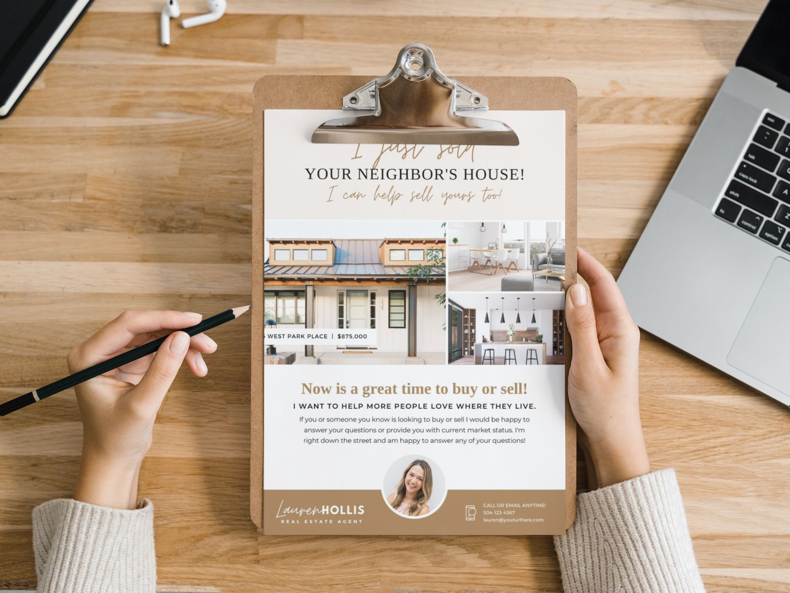 Just Sold Flyer, Real Estate Letter, Realtor Mailer, Real Estate ...