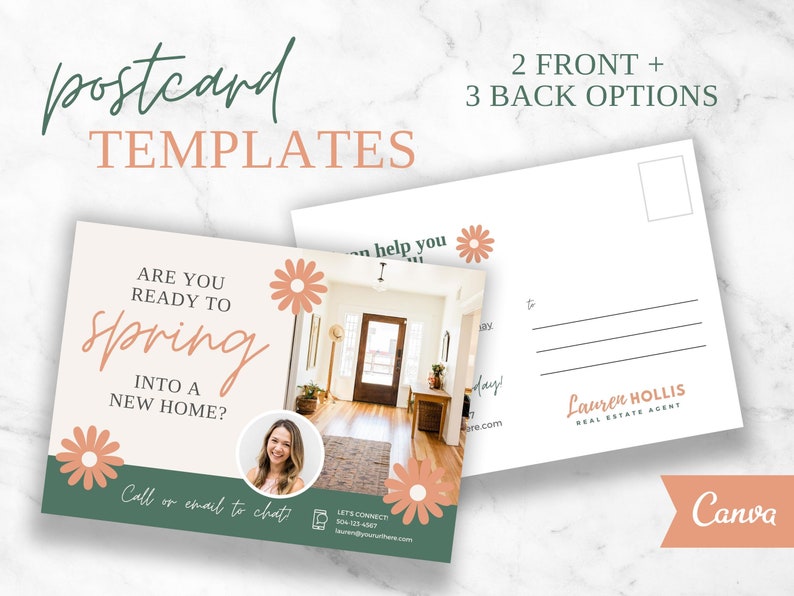 Spring Real Estate Postcard, Spring Real Estate Marketing, Spring ...