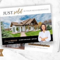 Just Sold Template, Real Estate Agent Template, Real Estate Marketing ...