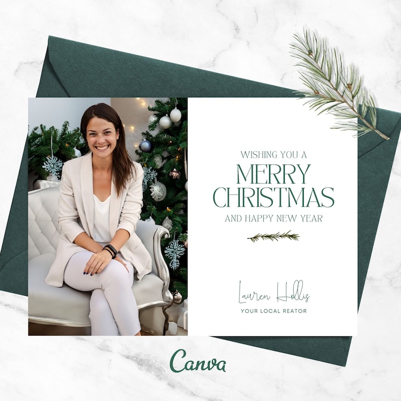 Realtor Christmas Cards - Etsy