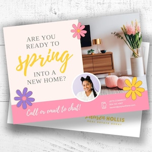 Spring Real Estate Postcard, Spring Real Estate Marketing, Spring ...