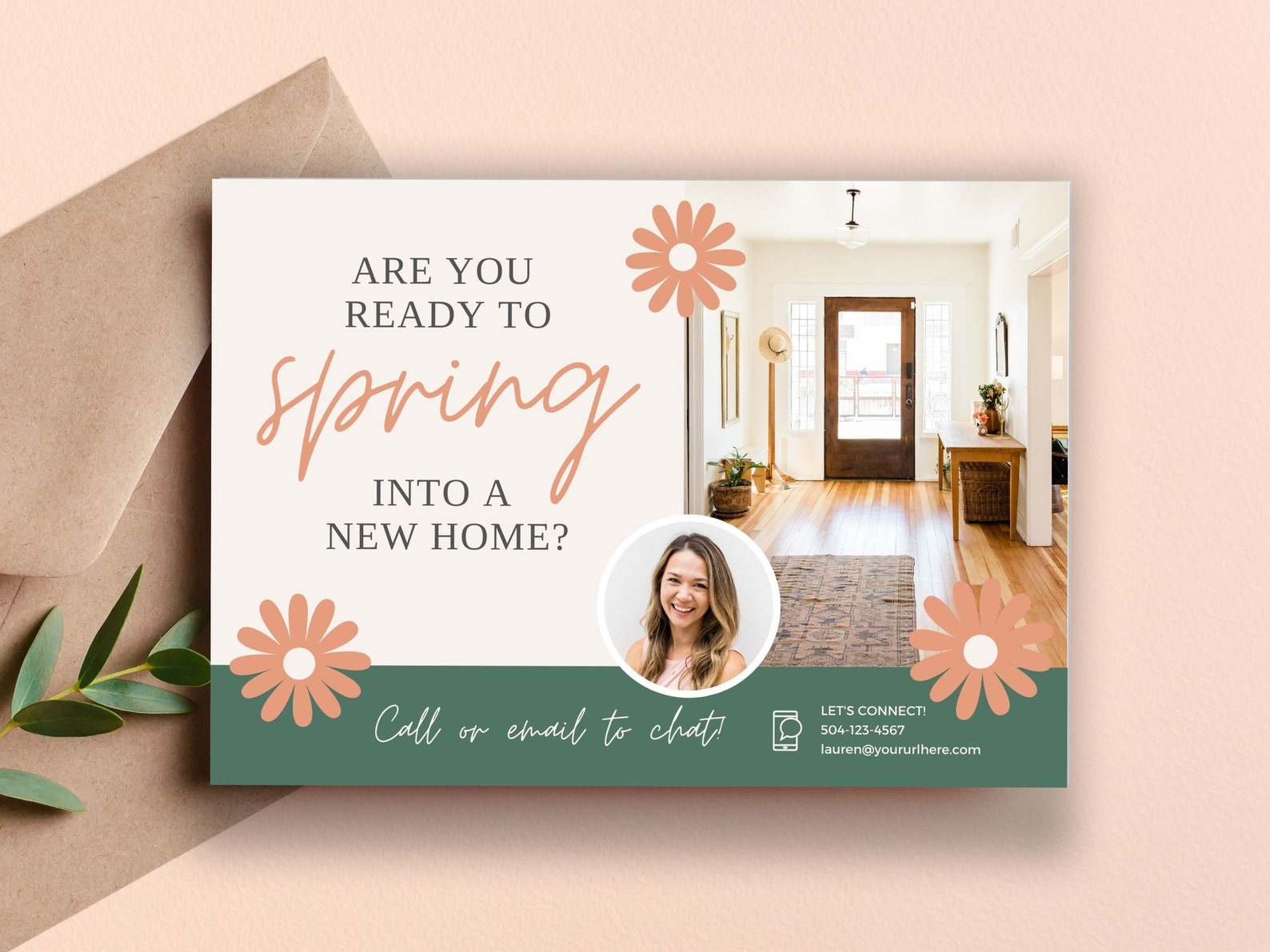 Spring Real Estate Postcard, Spring Real Estate Marketing, Spring ...