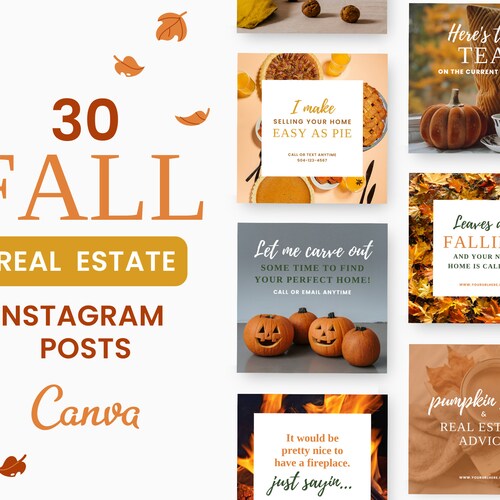 30 Fall Real Estate Instagram Posts Funny Real Estate Posts - Etsy