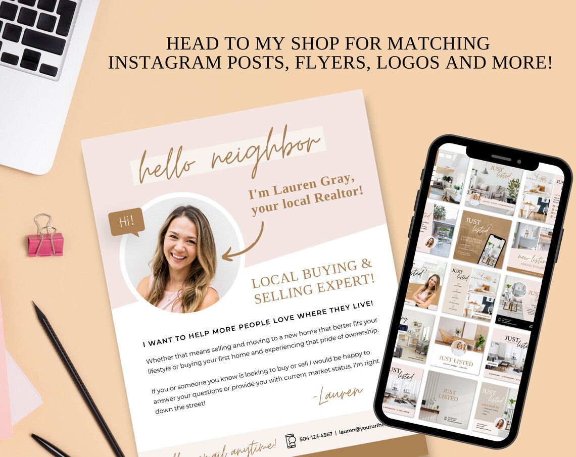 Spring Real Estate Postcard, Spring Real Estate Marketing, Spring ...