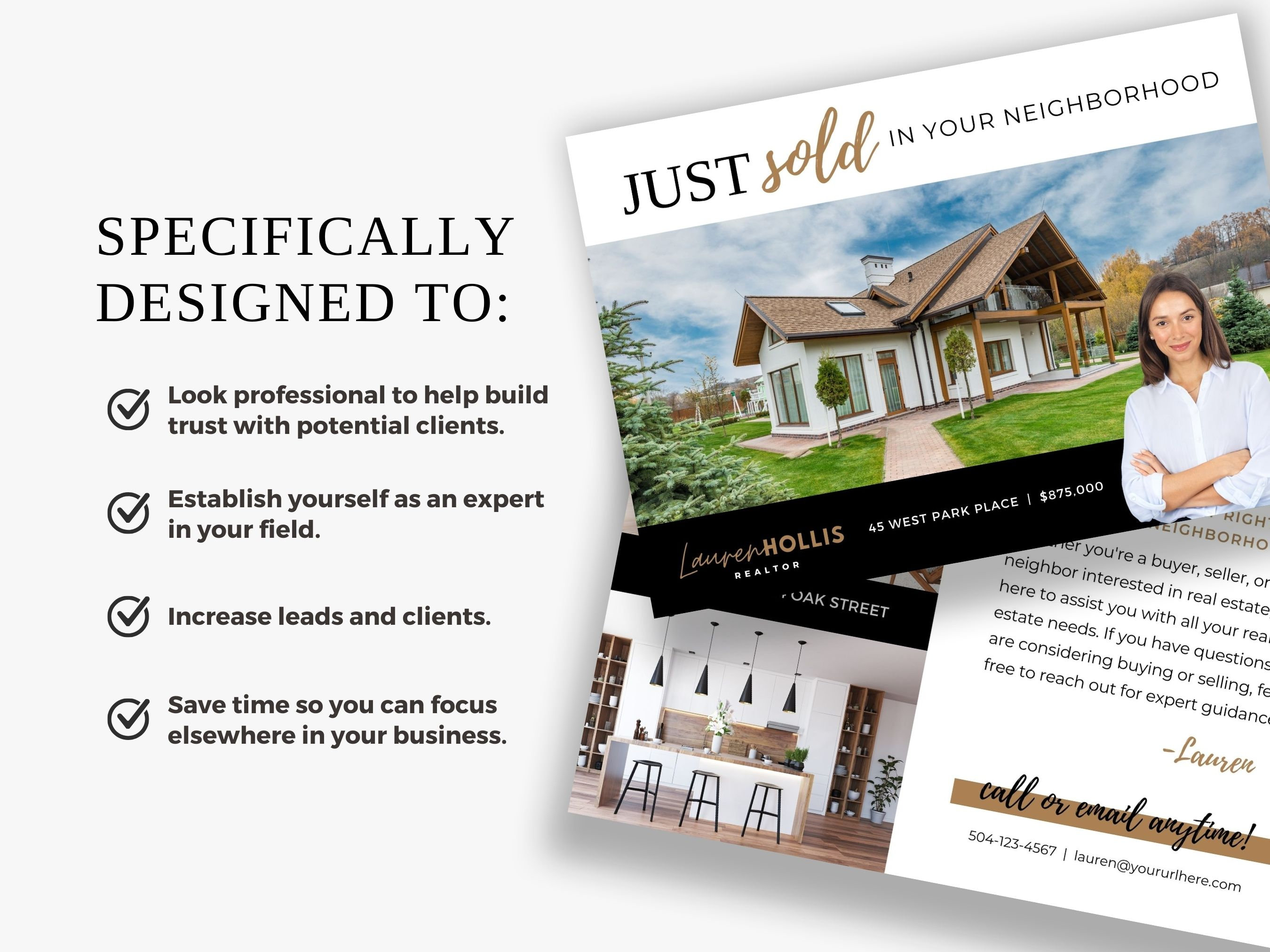 Just Sold Postcard, Real Estate Postcard, Just Sold Flyer, Realtor ...