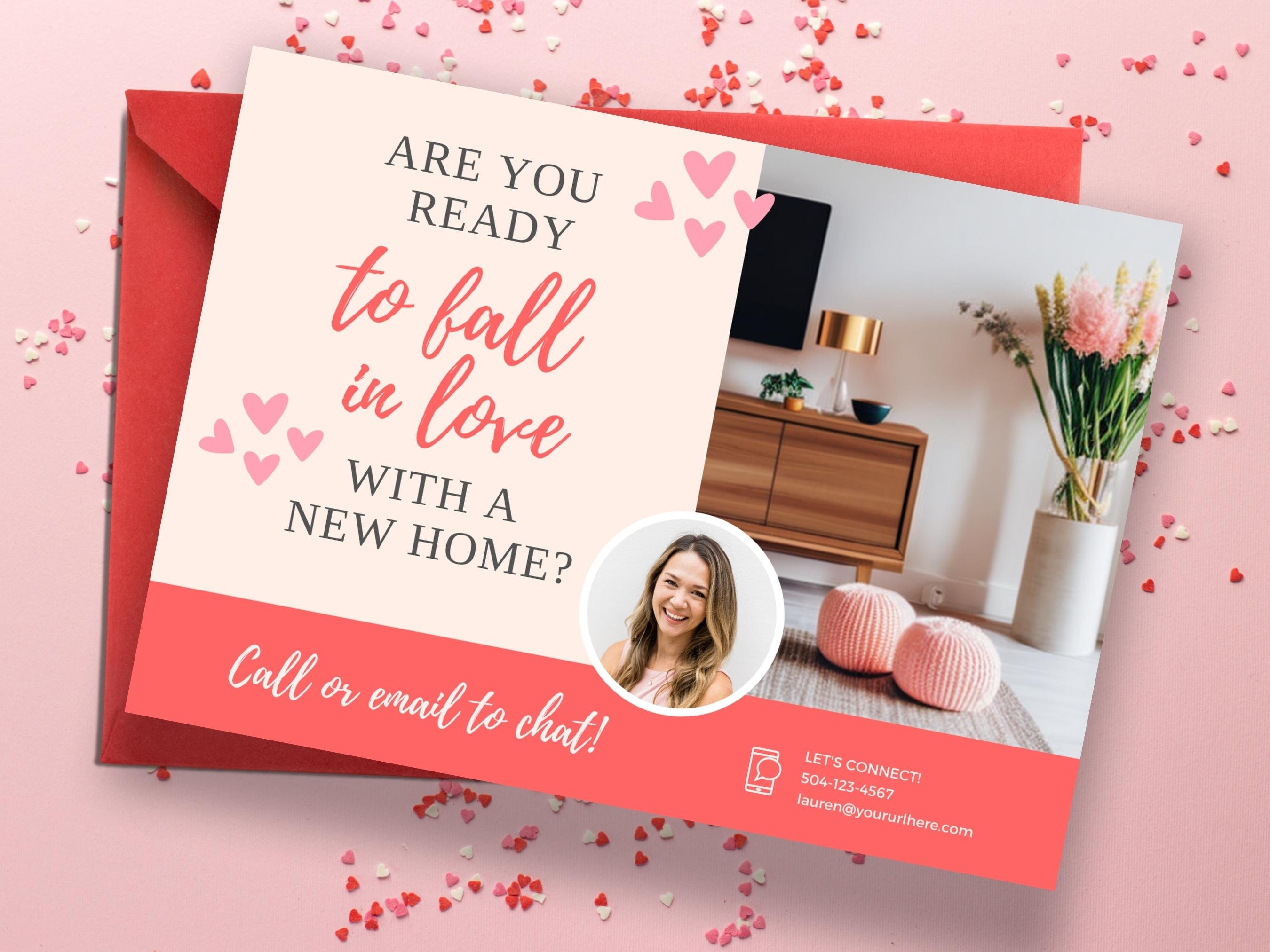Valentines Real Estate Postcard Templates, Just Sold Postcard ...
