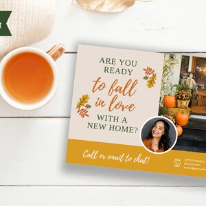 Fall Real Estate Postcard, Autumn Real Estate Marketing, Autumn Mailer ...