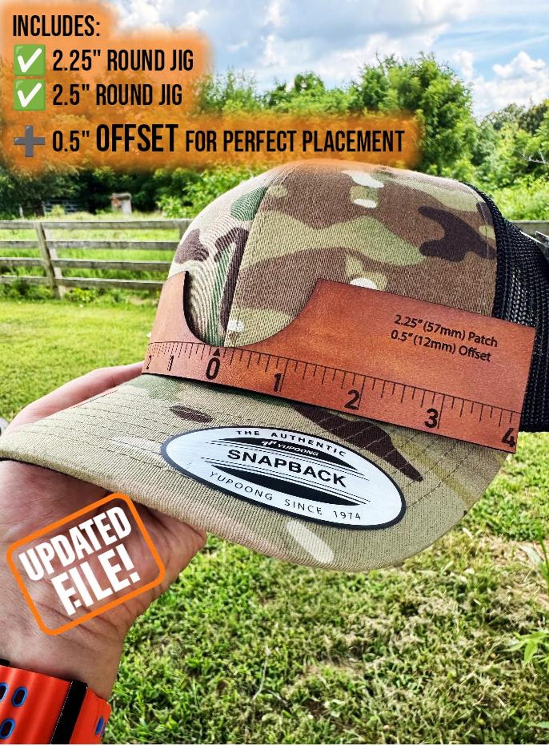 Hat Patch Centering Jig SVG: Heat Press Template for Richardson 112 Hats (digital Download) - Etsy