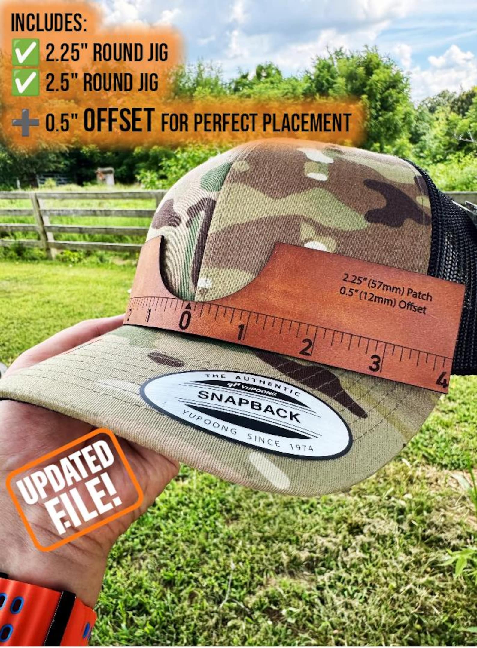 Hat Patch Centering Jig SVG: Heat Press Template for Richardson 112 Hats (digital Download) - Etsy