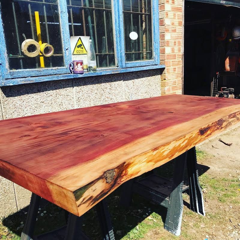 Live Edge Redwood Table - Etsy
