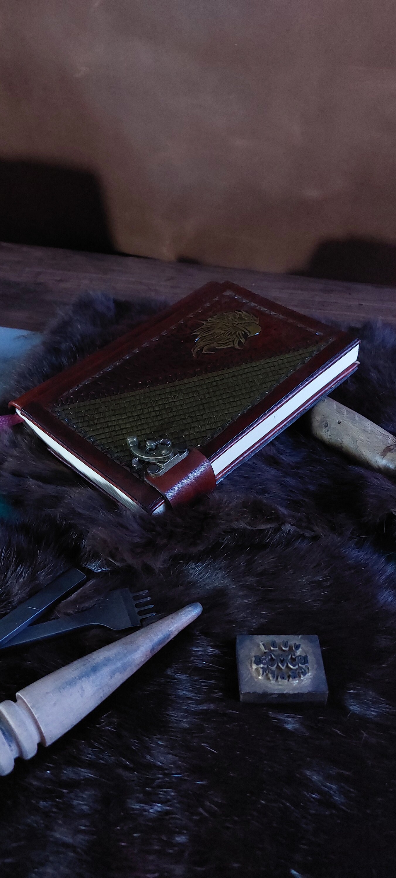 Handcrafted Eagle Pattern Desing Leather Diary Handmade - Etsy