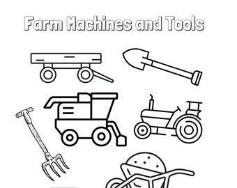 Farmer Tools Coloring Pages