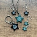Spiral Star Clay Charm Necklaces, Earrings, Keyrings, Phone Charms and ...
