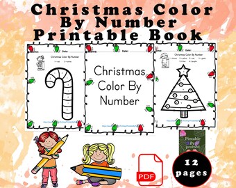 HOLIDAY Color by Number - Etsy