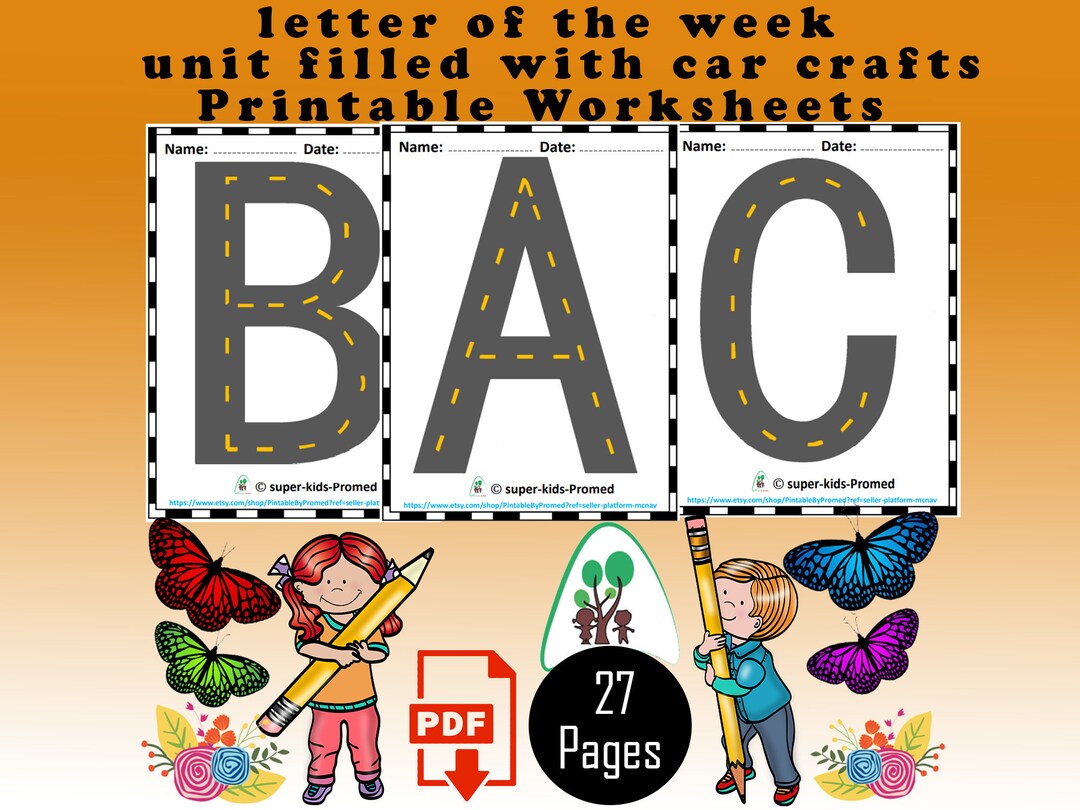 Alphabet Road Letter Mats: Trace, Write, and Phonics, Printable Mats ...