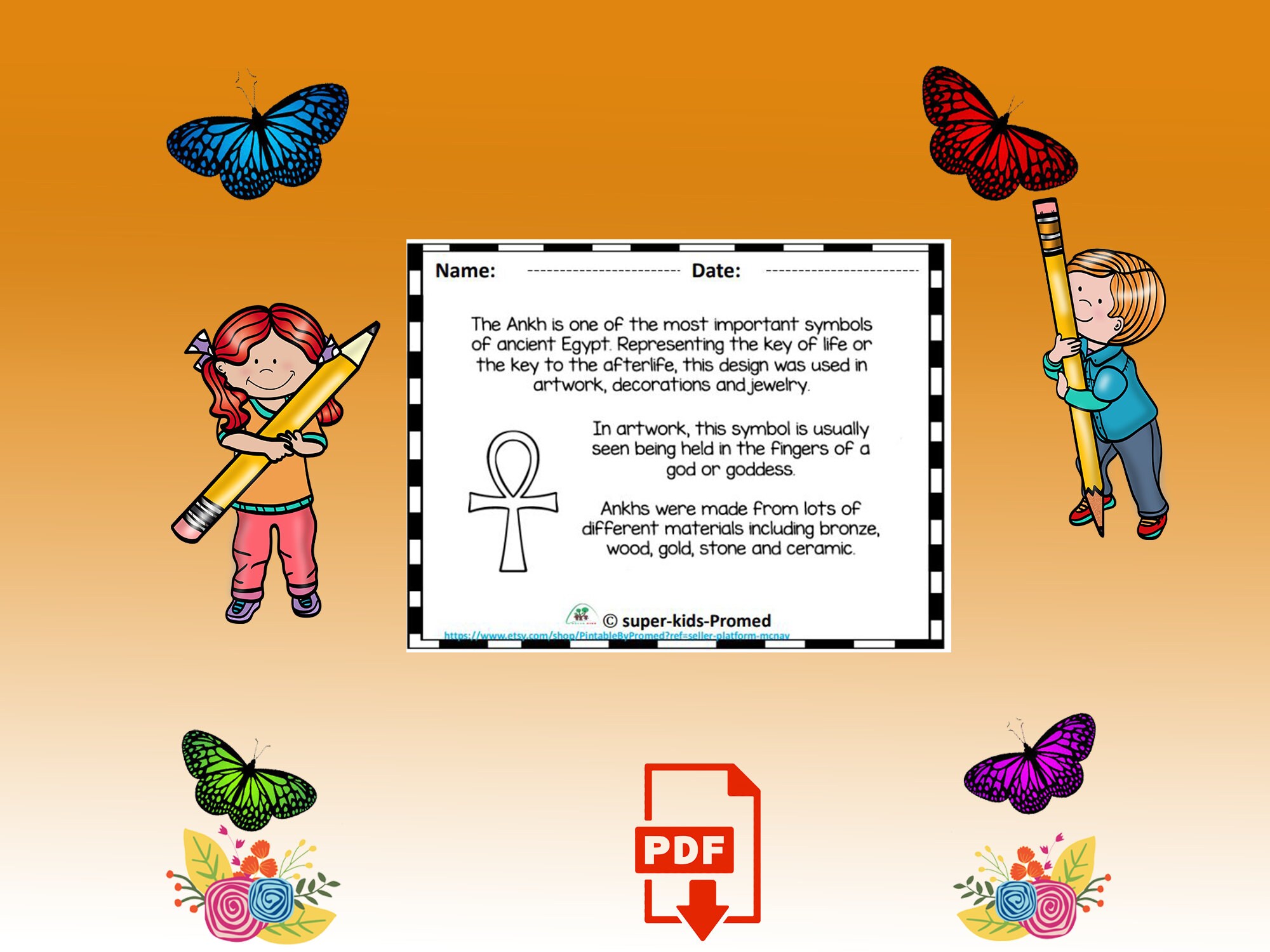 Ancient Egypt Printable Reader for Kids - Etsy
