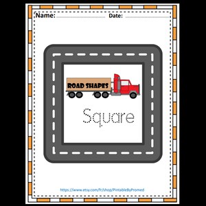 Road Shape Mats – Shapes Activity ,shapes Tracing Road Mats Printable ...